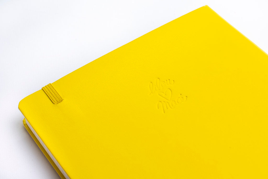 Carnet de notes JAUNE CITRON ABONDANCE – LA LIBRAIRIE DE LILOU