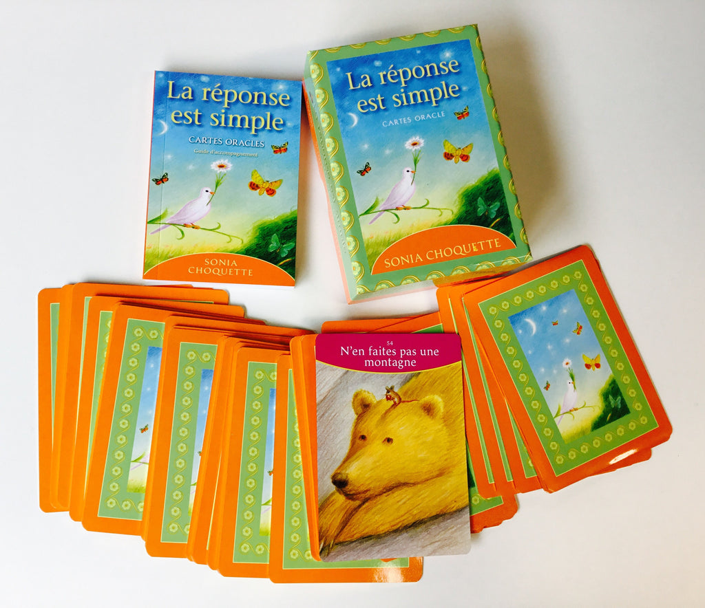 PACK Livre et Cartes Oracle La Réponse est Simple de Sonia Choquette ...